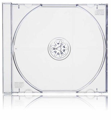10 Standard 10mm STANDARD Jewel CD Cases CLEAR Tray SINGLE Disc 10.4mm ...